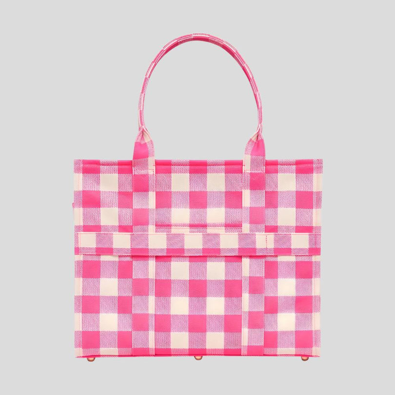 Neon Pink Canvas Tote Bag - Large Carry-all | Bag Bon Maxie – BON MAXIE