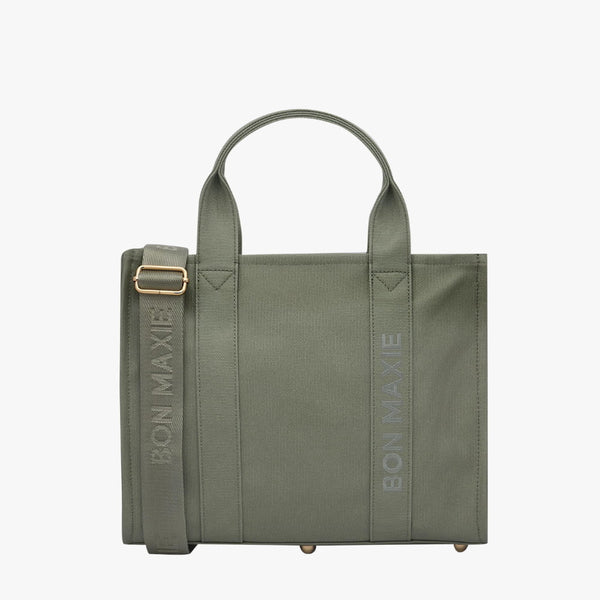 Mini Bon Vivant Tote Bag in Dusty Green - Mini Carry-All | Bon Maxie ...