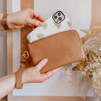 Tryhard Bag - Womens Leather Handbag in Tan - Bon Maxie – BON MAXIE
