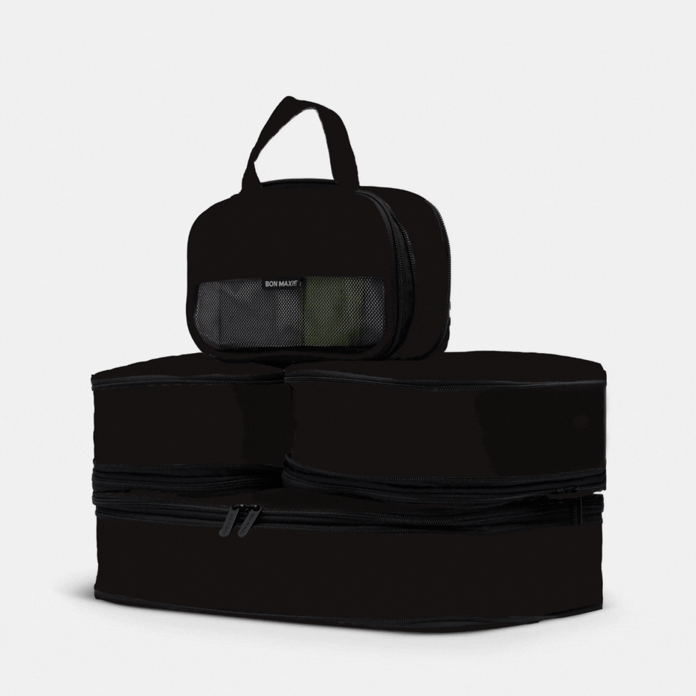 Packing Cube Set - Black - Bag Organiser – BON MAXIE