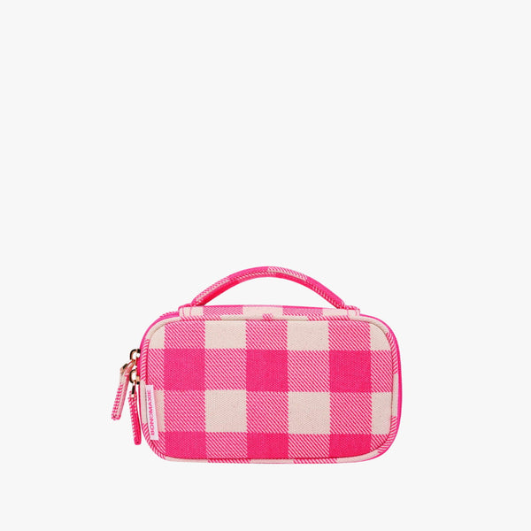 Pink Canvas Case with Handle - Bag Organisers - BON MAXIE